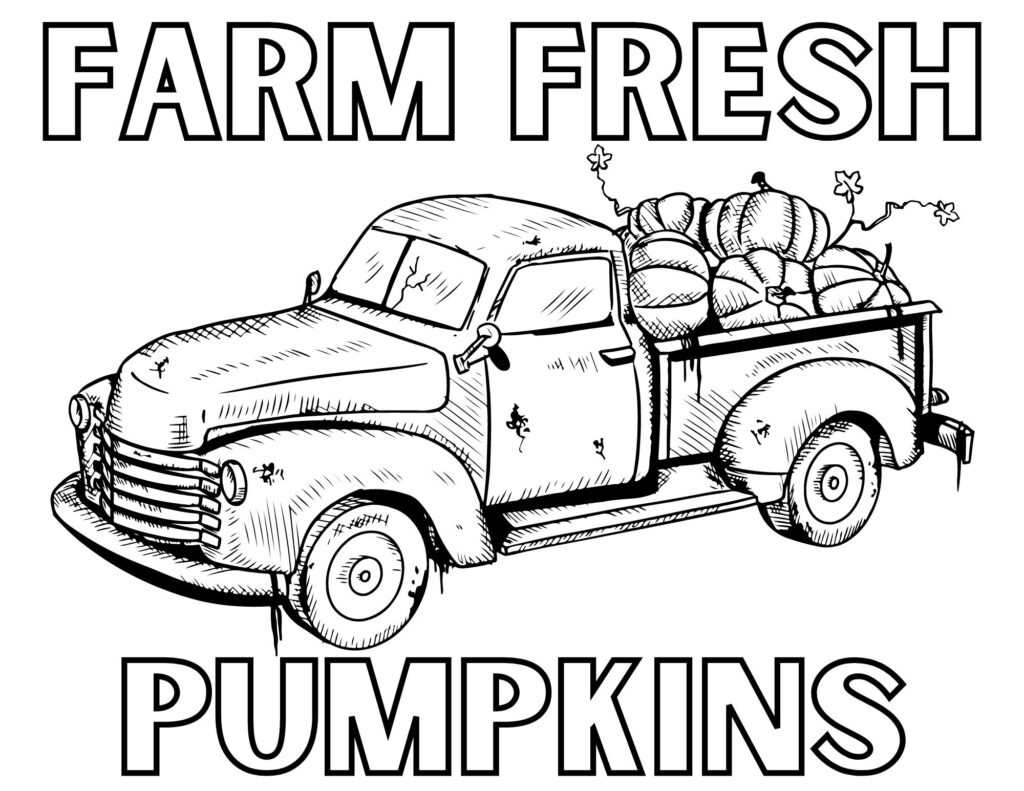 Printable Cute Fall Coloring Pages - Crafty Morning