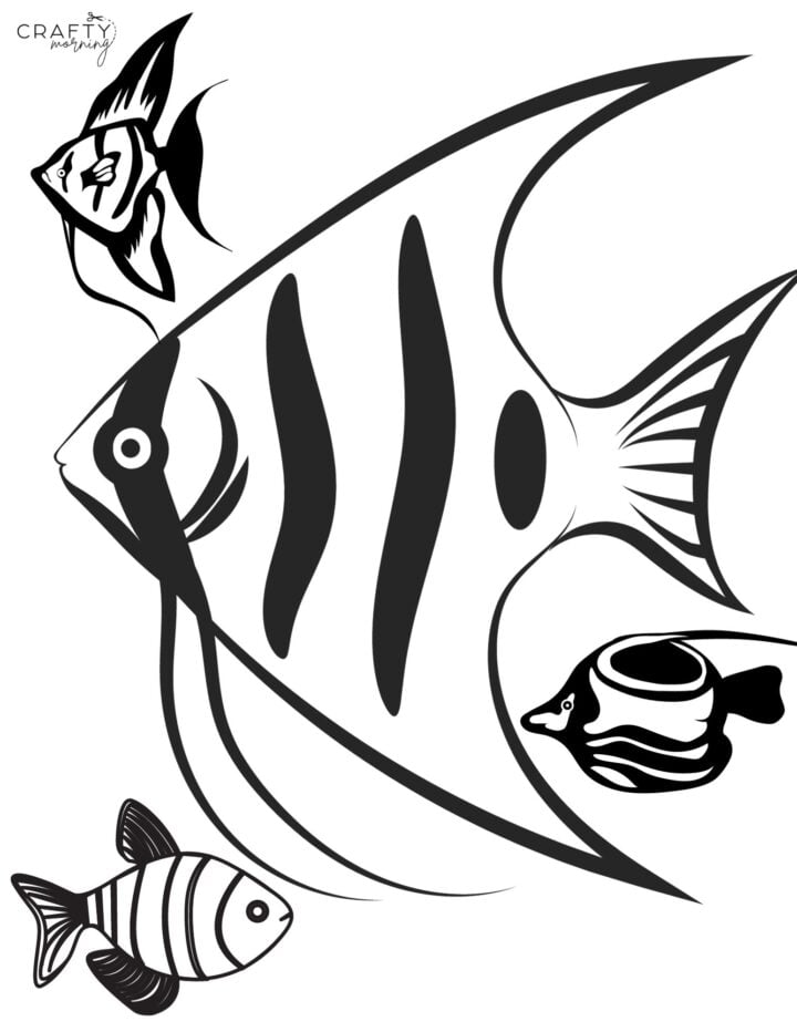 Printable Fish Coloring Pages - Crafty Morning