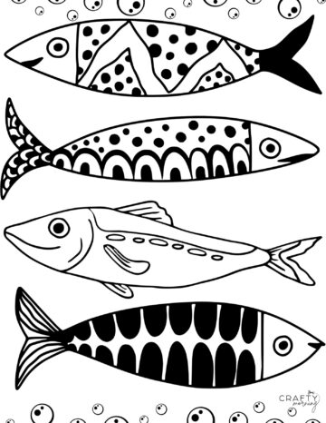 Printable Fish Coloring Pages - Crafty Morning
