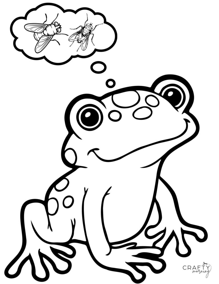 Free Frog Coloring Pages to Print - Crafty Morning