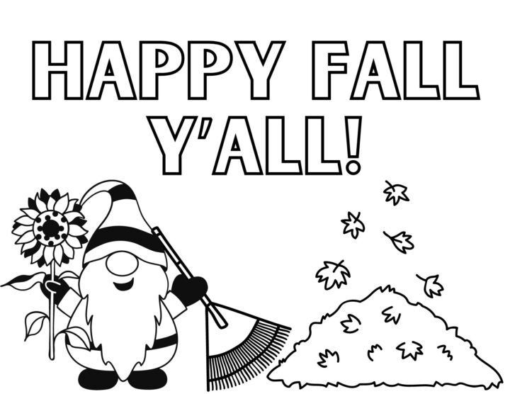 Printable Cute Fall Coloring Pages - Crafty Morning