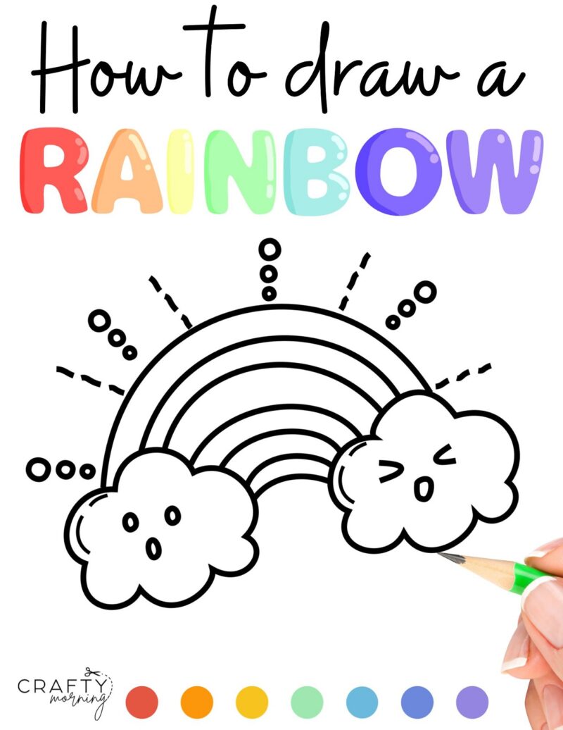 How to Draw a Rainbow - Crafty Morning
