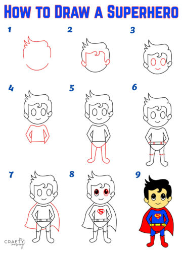 How to Draw a Superhero - Crafty Morning