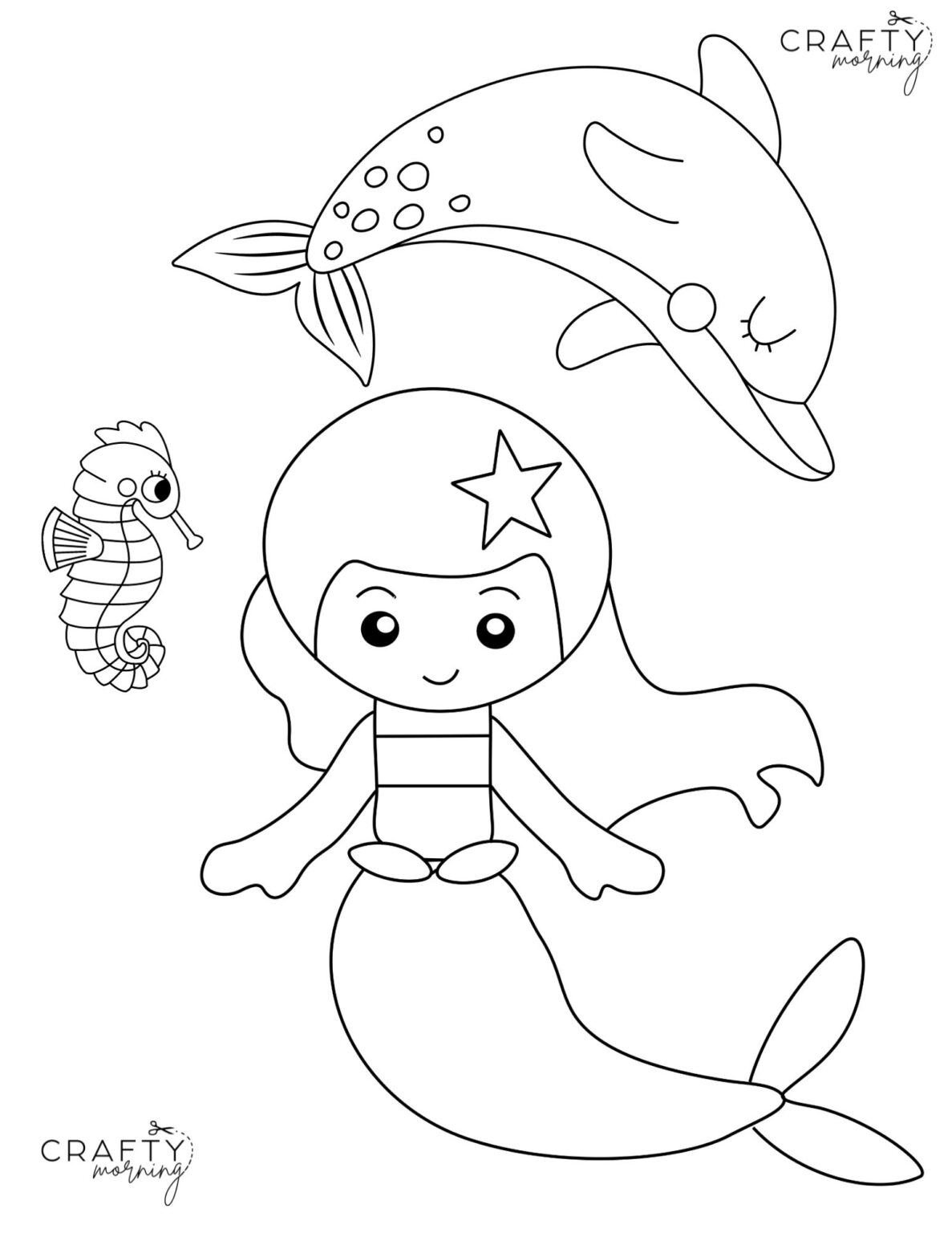 How to Draw a Mermaid - Crafty Morning