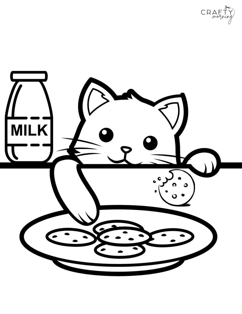 Kitten Coloring Pages to Print - Crafty Morning