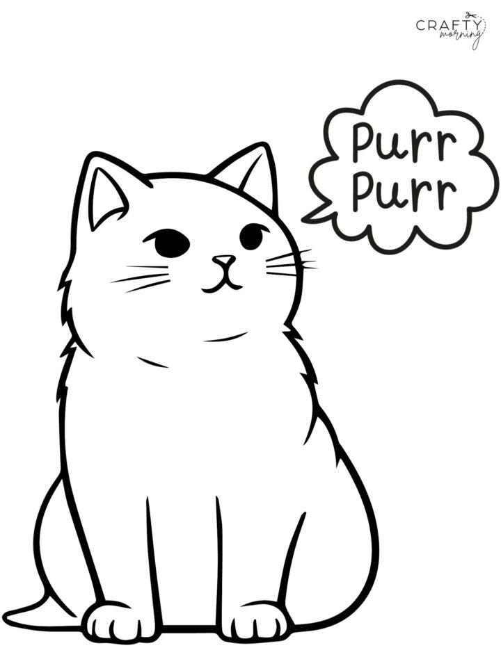 Kitten Coloring Pages to Print - Crafty Morning