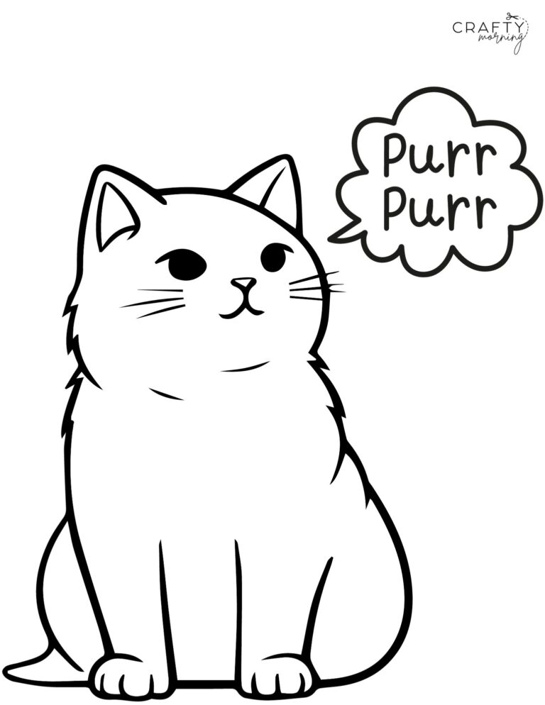 Kitten Coloring Pages to Print - Crafty Morning