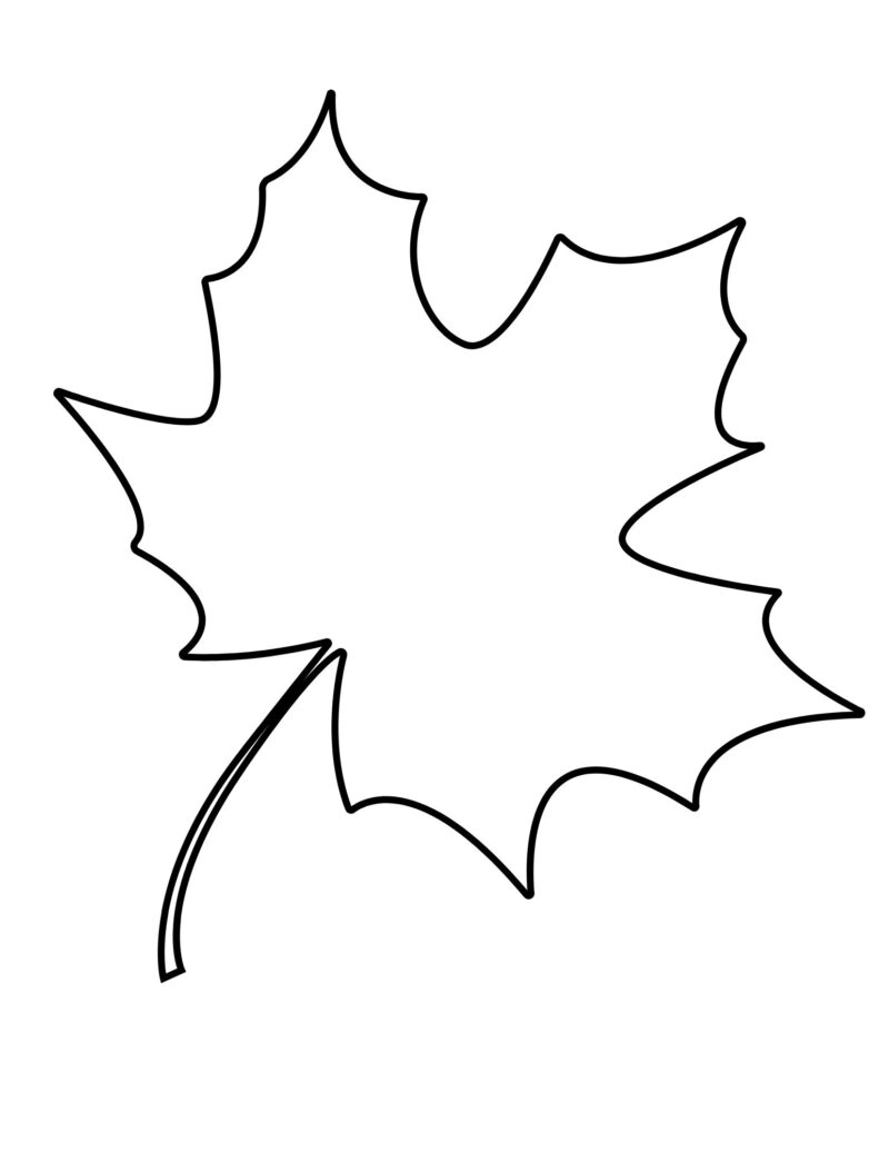 Printable Leaf Outline Templates - Crafty Morning