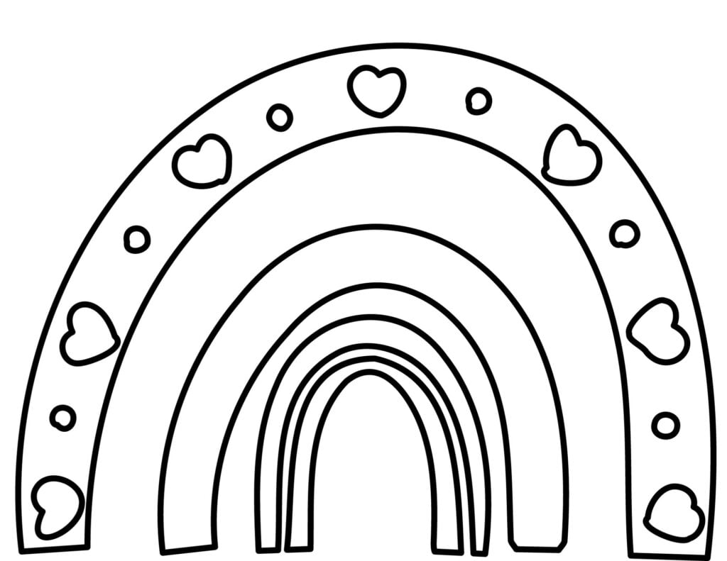 Free Rainbow Coloring Pages to Print - Crafty Morning
