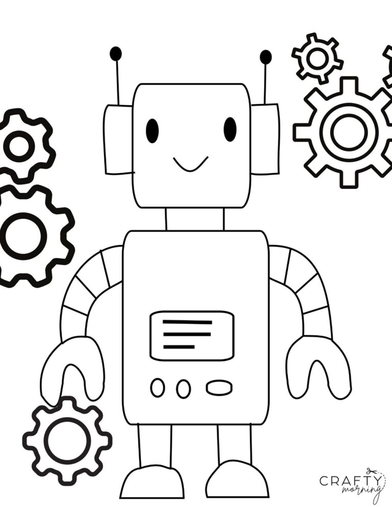 How to Draw a Robot (Easy Version) - Crafty Morning