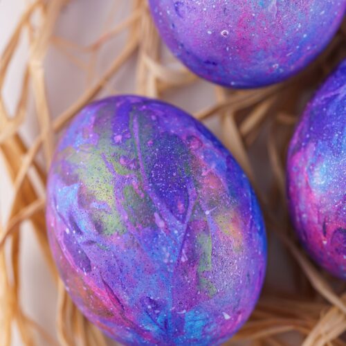 DIY Galaxy Easter Egg Decorating - Crafty Morning