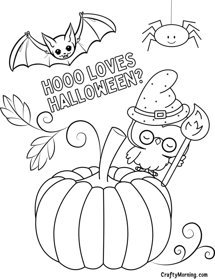Free Halloween Coloring Pages to Print - Crafty Morning