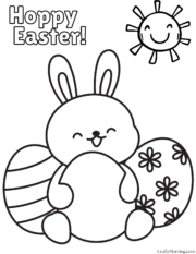 Bunny Coloring Pages to Print - Crafty Morning