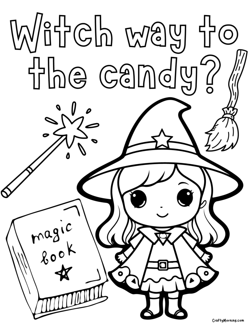 Free Halloween Coloring Pages to Print - Crafty Morning