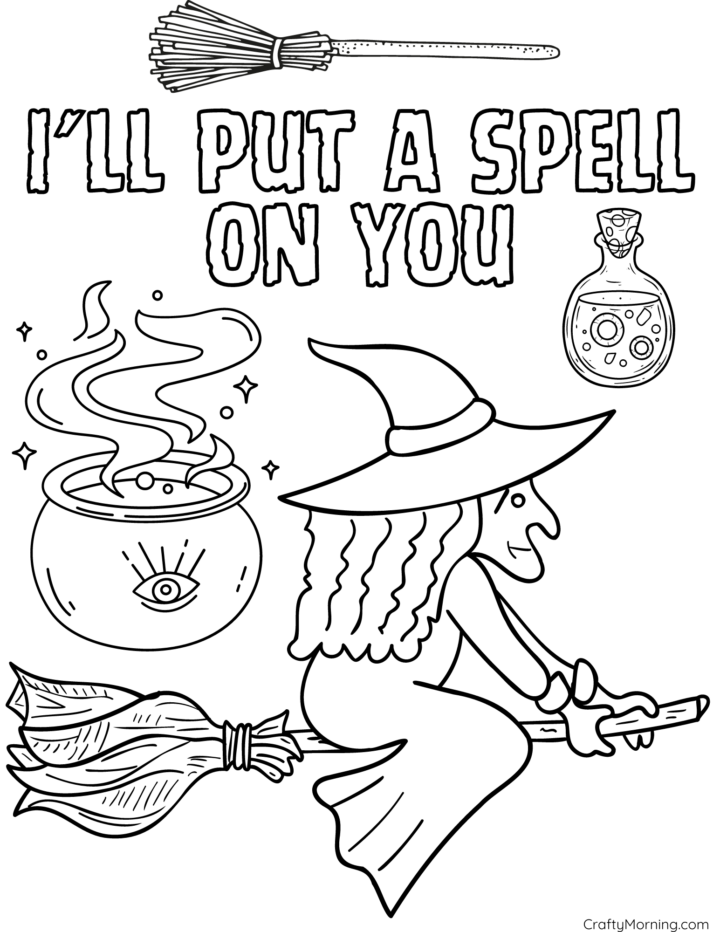 Free Halloween Coloring Pages to Print - Crafty Morning