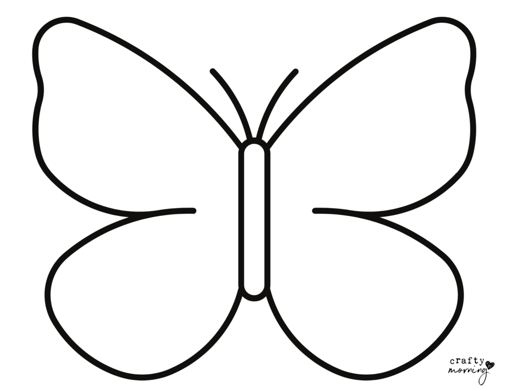 Free Butterfly Templates to Print - Crafty Morning
