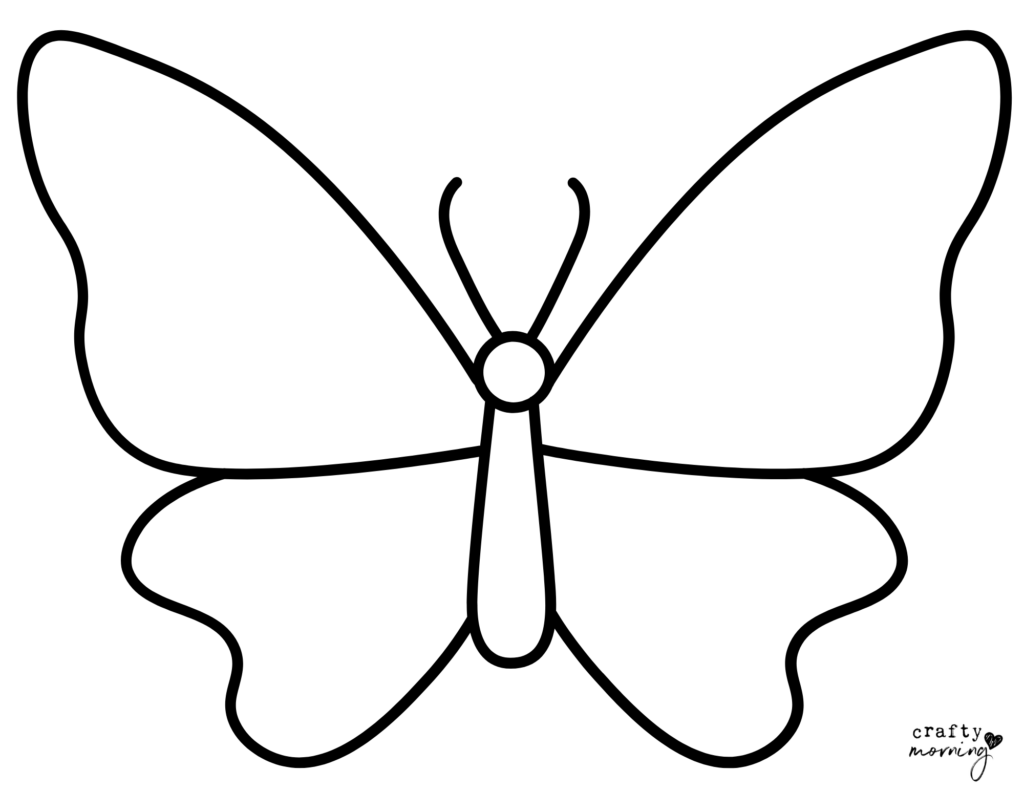 Free Butterfly Templates to Print - Crafty Morning