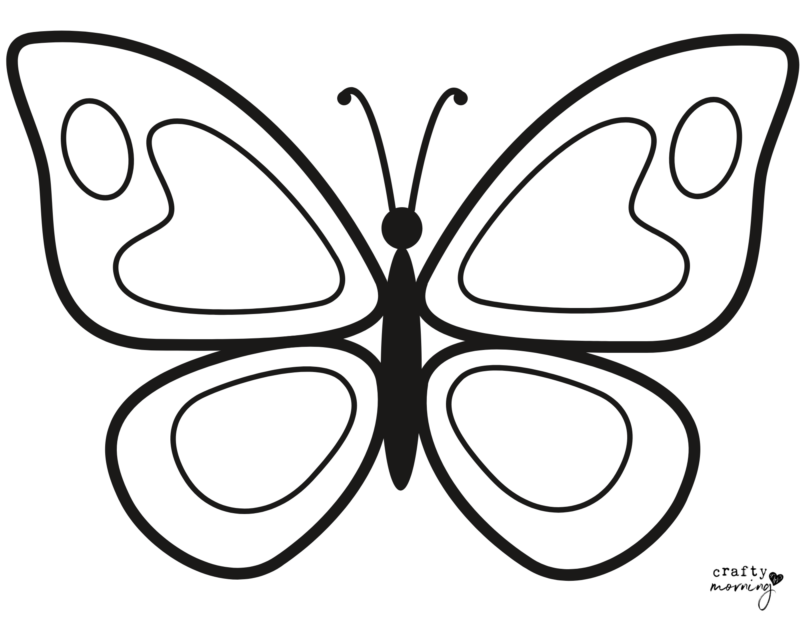 Free Butterfly Templates to Print - Crafty Morning