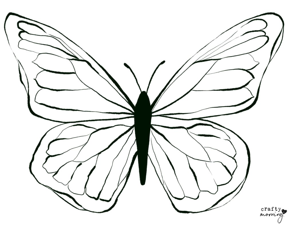 Free Butterfly Templates to Print - Crafty Morning