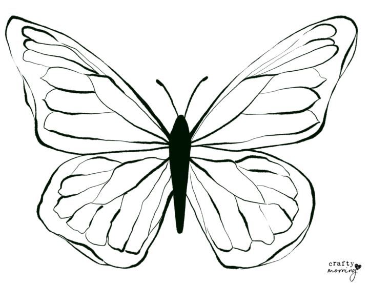 Free Butterfly Templates to Print - Crafty Morning