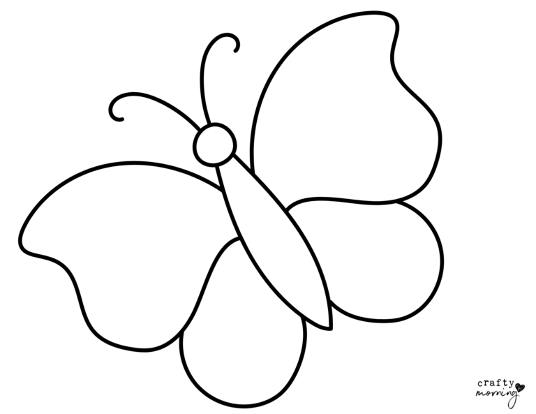 Free Butterfly Templates to Print - Crafty Morning