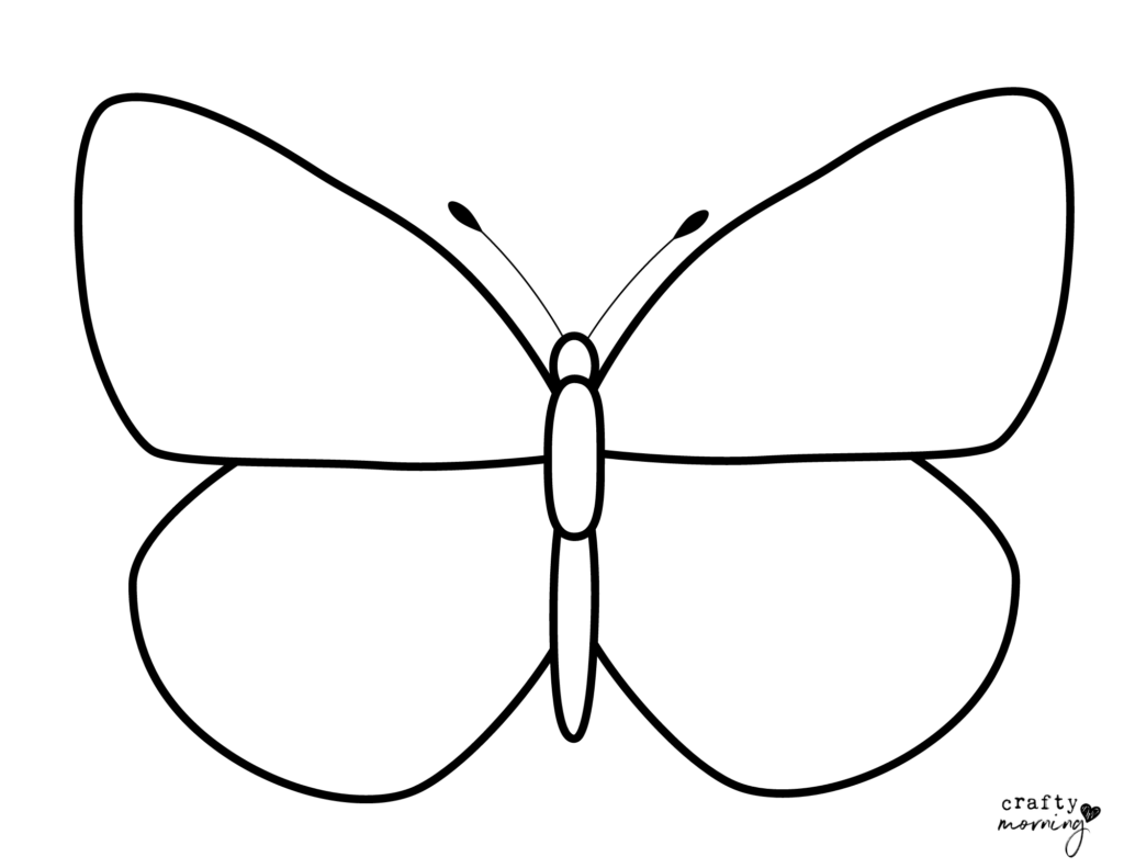 Free Butterfly Templates to Print - Crafty Morning
