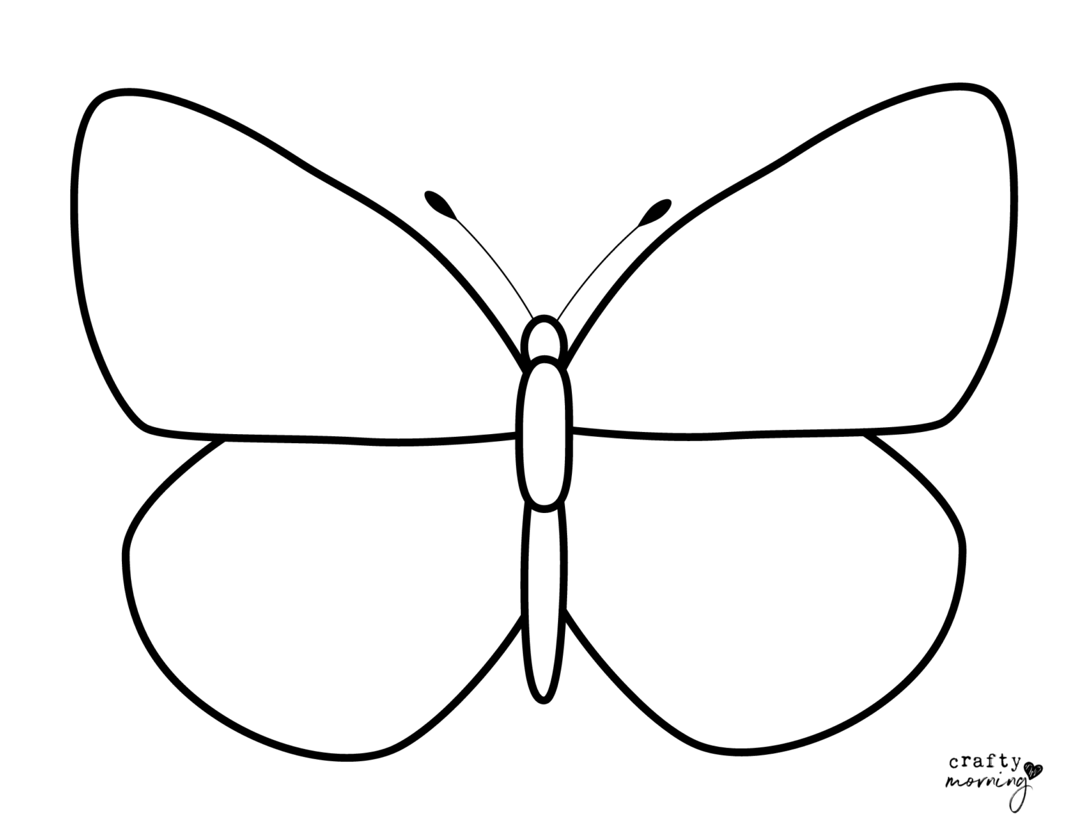 Free Butterfly Templates to Print - Crafty Morning