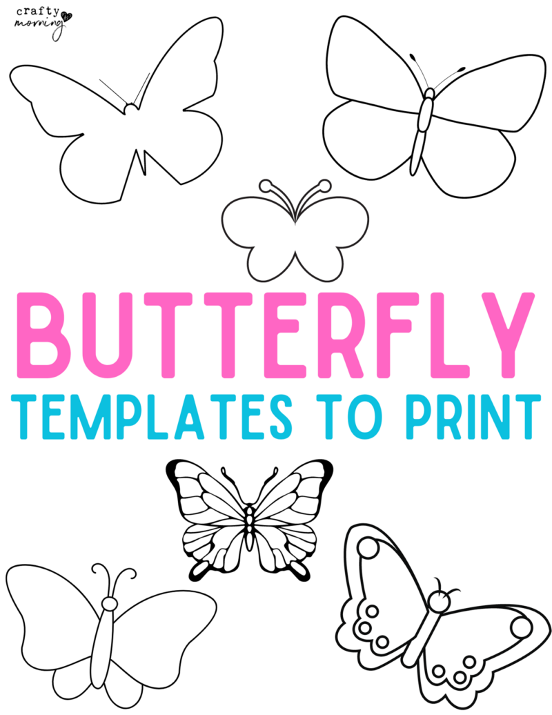 Free Butterfly Templates to Print - Crafty Morning