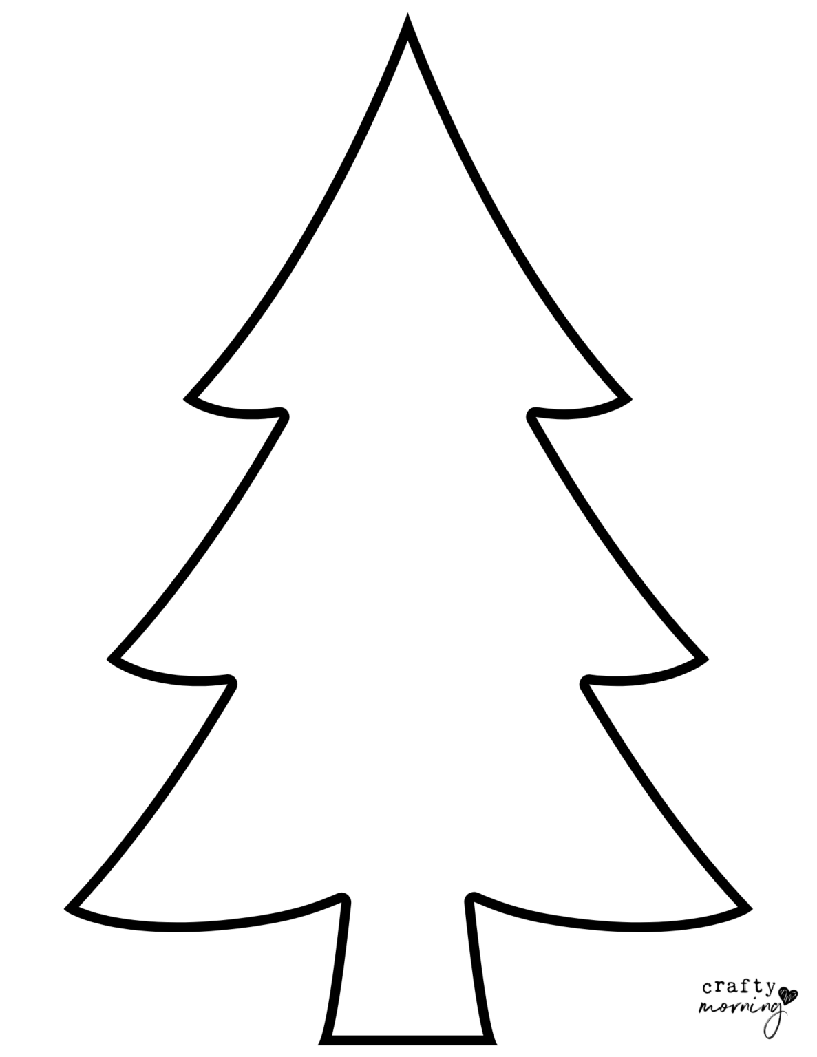 11 Free Christmas Tree Templates - Crafty Morning