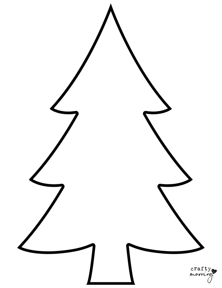 11 Free Christmas Tree Templates - Crafty Morning