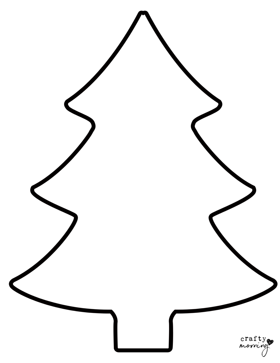 11 Free Christmas Tree Templates - Crafty Morning