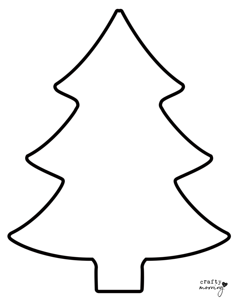 11 Free Christmas Tree Templates - Crafty Morning