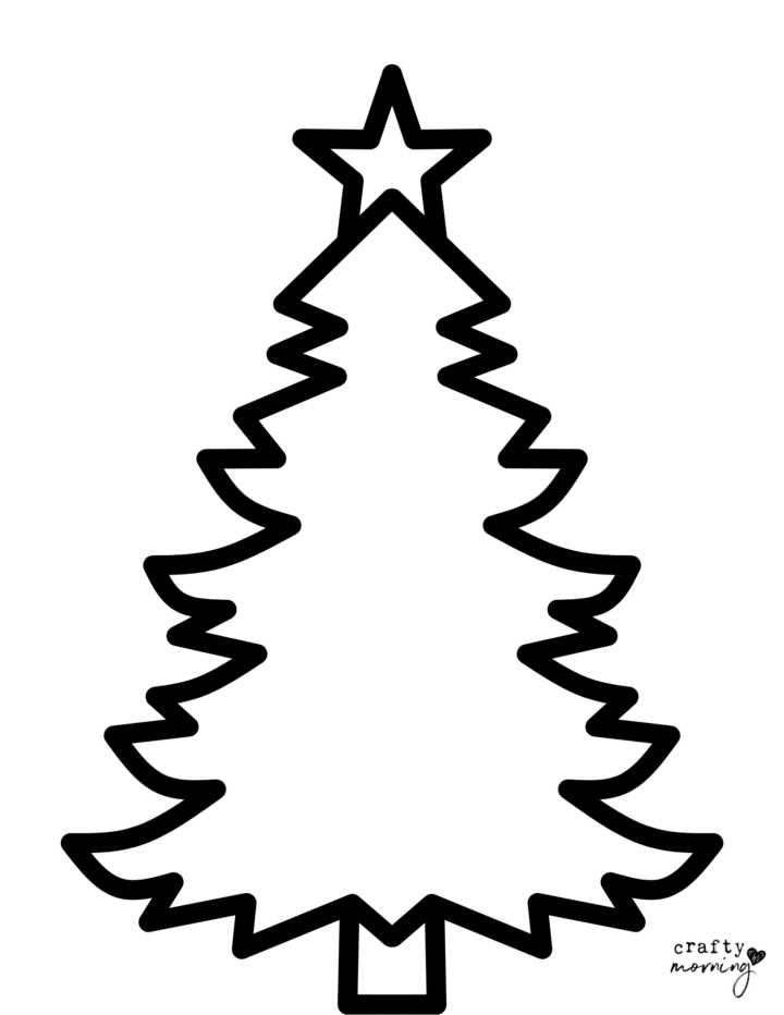 11 Free Christmas Tree Templates - Crafty Morning
