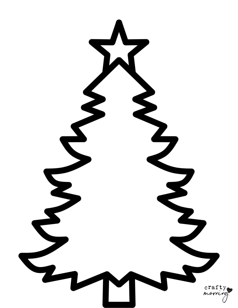 11 Free Christmas Tree Templates - Crafty Morning