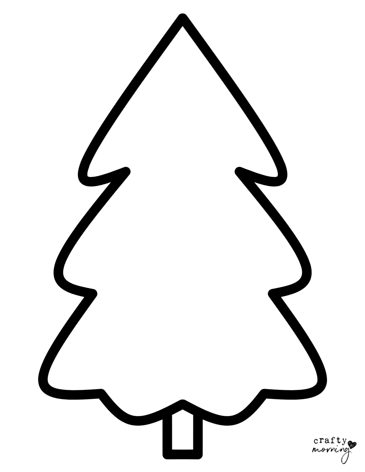 11 Free Christmas Tree Templates - Crafty Morning