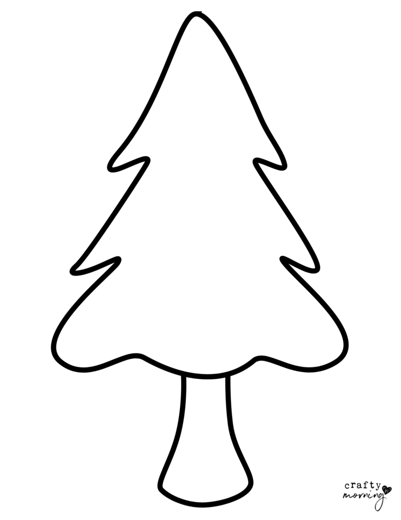 11 Free Christmas Tree Templates - Crafty Morning