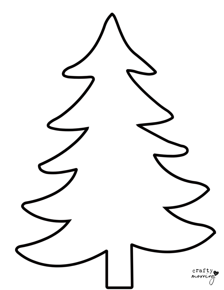 11 Free Christmas Tree Templates - Crafty Morning