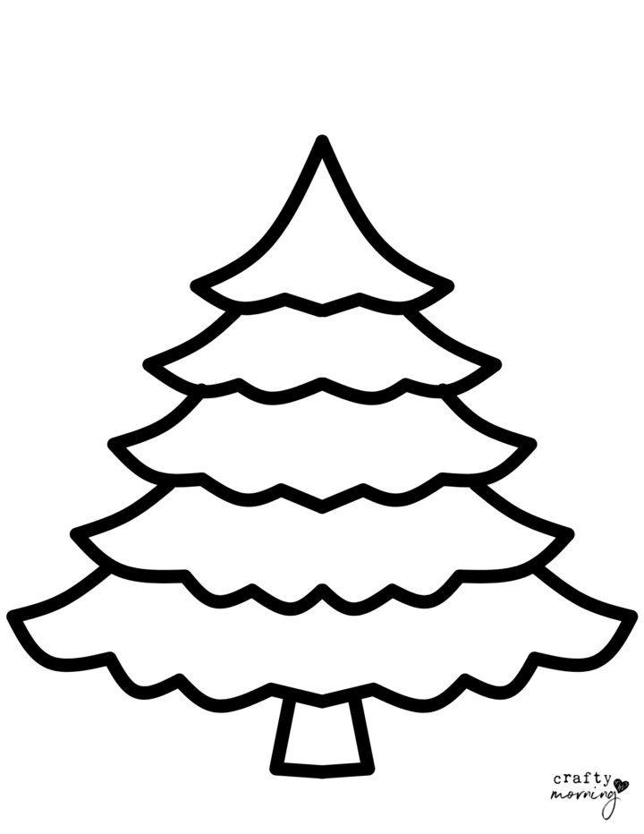 11 Free Christmas Tree Templates - Crafty Morning