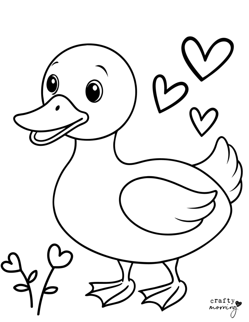 10 Duck Coloring Pages to Print - Crafty Morning