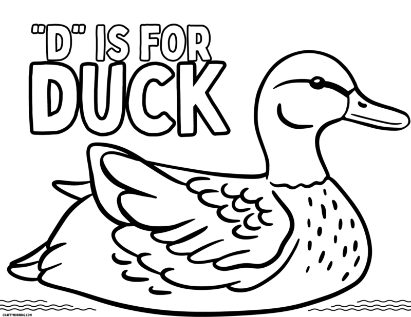 10 Duck Coloring Pages to Print - Crafty Morning