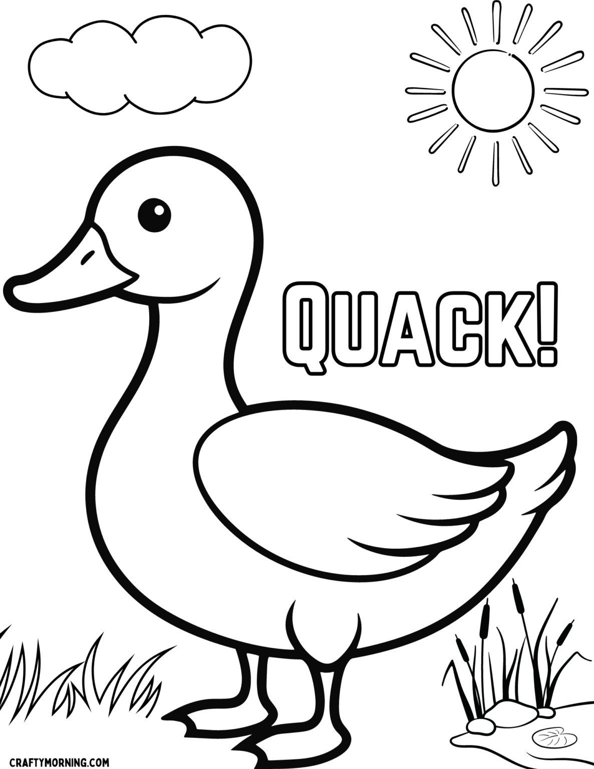 10 Duck Coloring Pages to Print - Crafty Morning