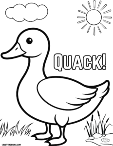 10 Duck Coloring Pages to Print - Crafty Morning