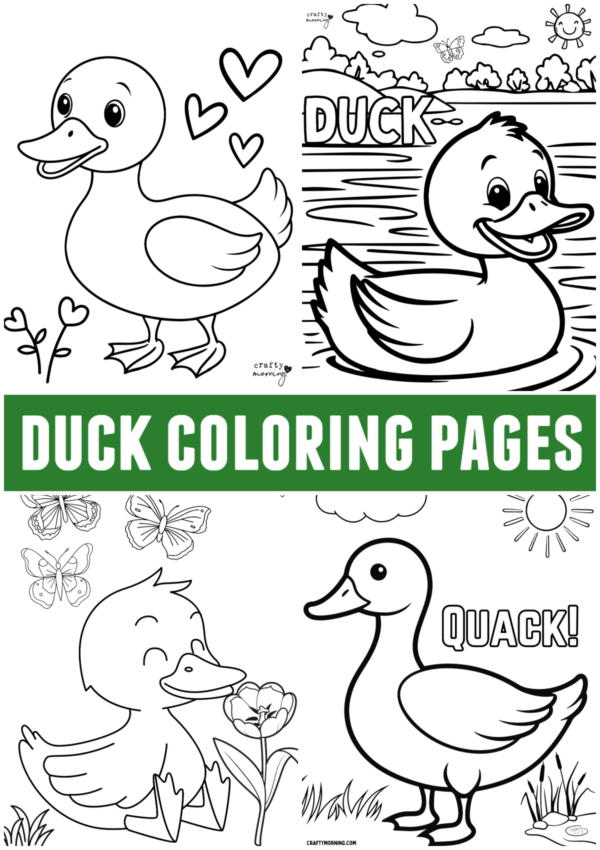 10 Duck Coloring Pages to Print - Crafty Morning