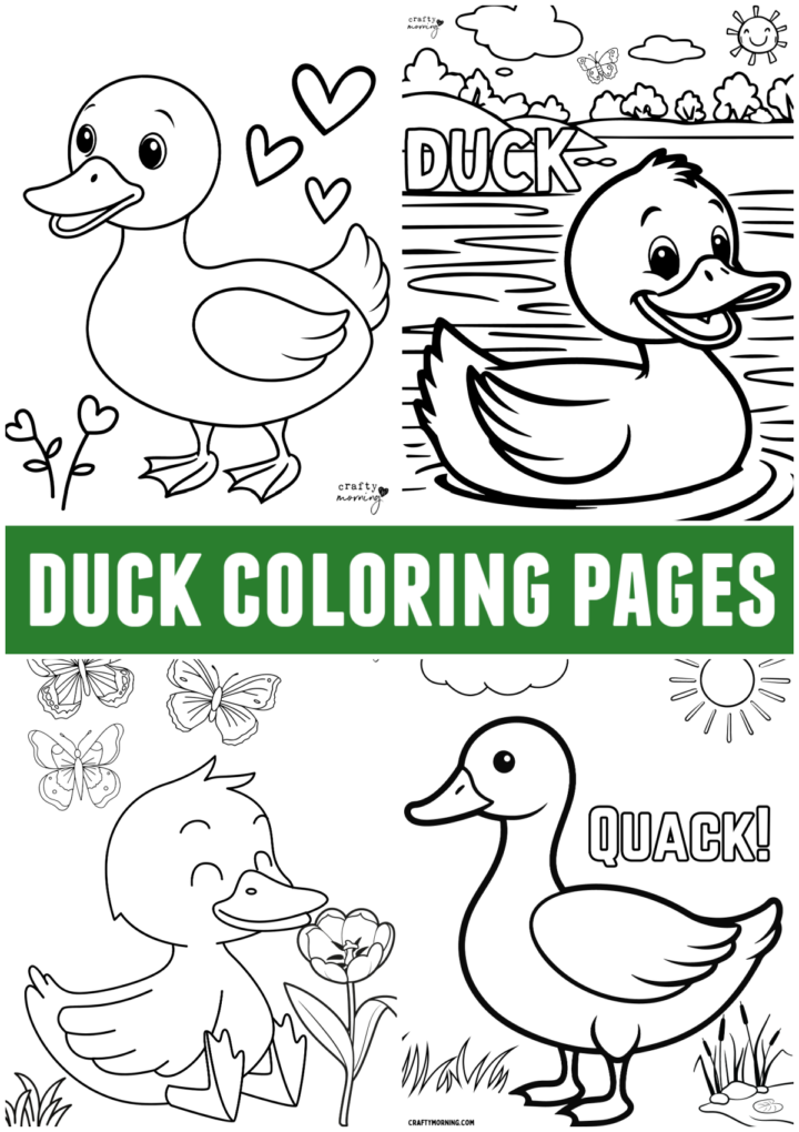 10 Duck Coloring Pages to Print - Crafty Morning