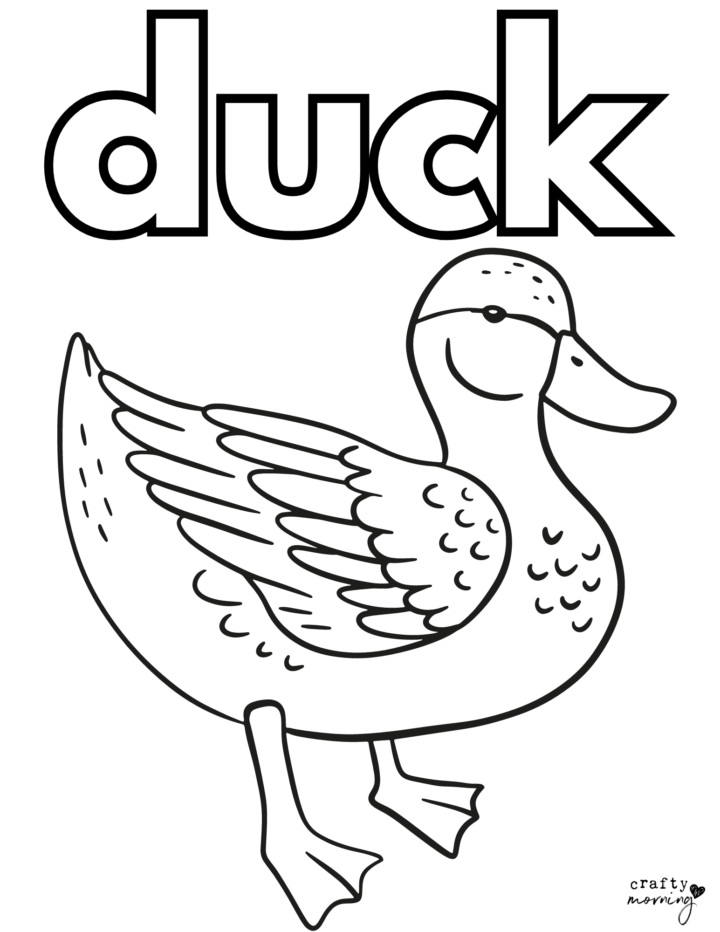 10 Duck Coloring Pages to Print - Crafty Morning