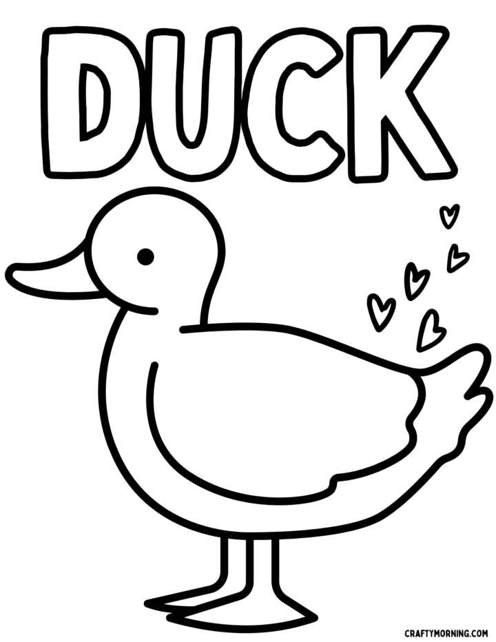 10 Duck Coloring Pages to Print - Crafty Morning