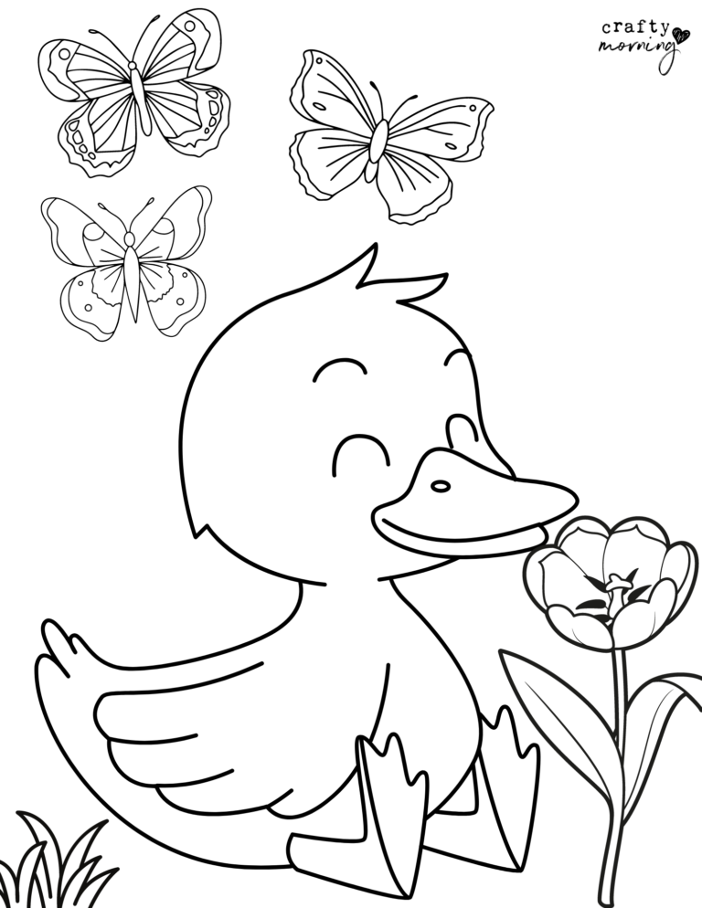 10 Duck Coloring Pages to Print - Crafty Morning