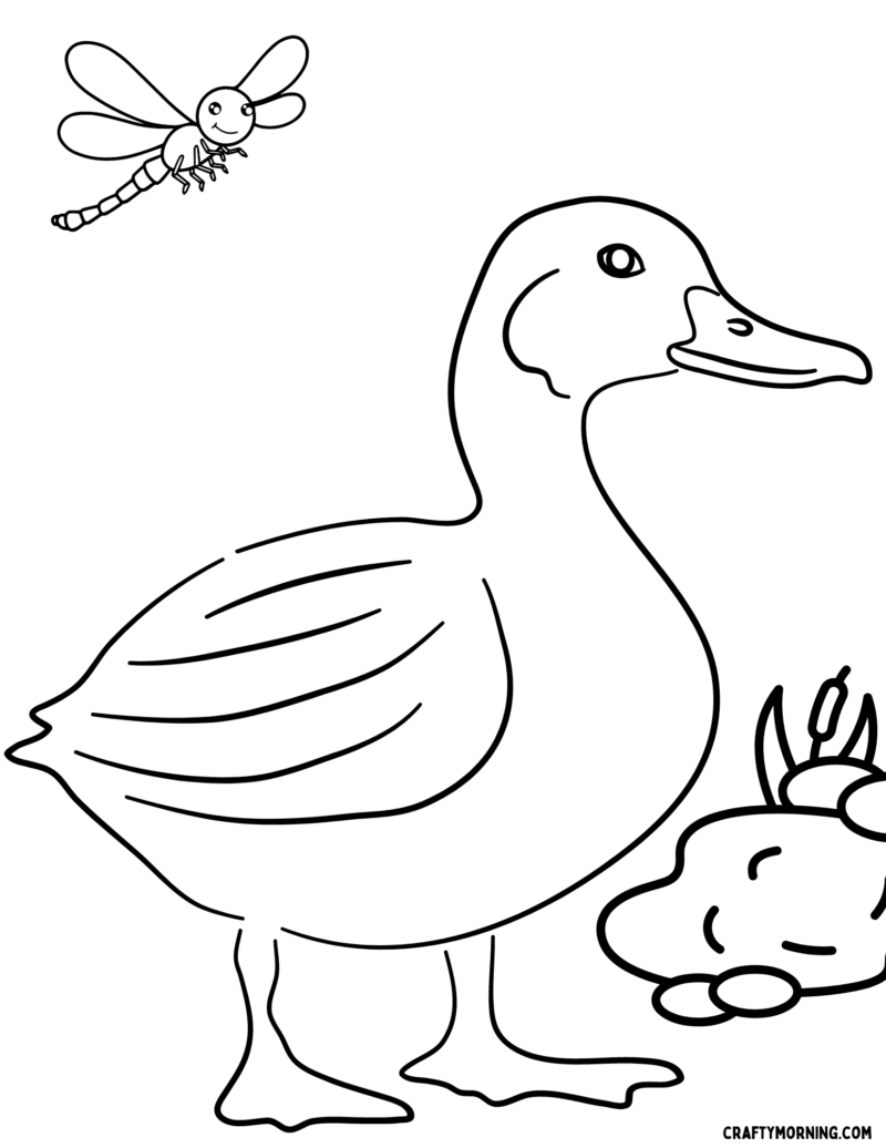 10 Duck Coloring Pages to Print - Crafty Morning