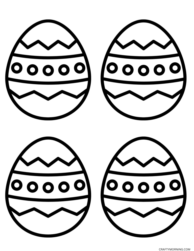 Easter Egg Template to Print - Crafty Morning