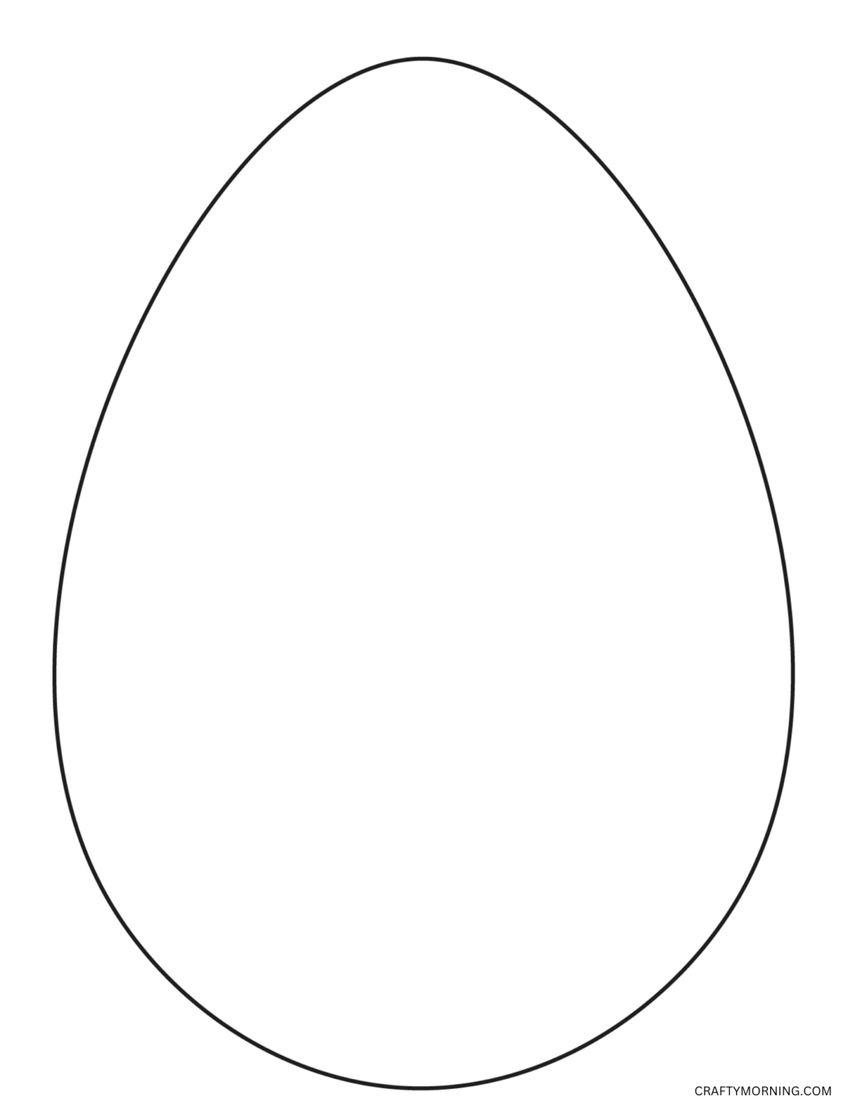 Easter Egg Template to Print - Crafty Morning